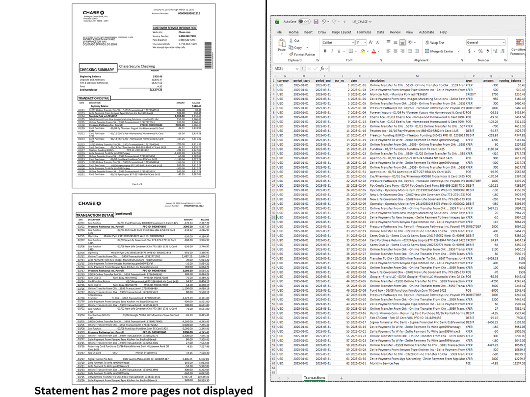 Free Bank Statement to Excel Converter | Convert PDF Statements to ...