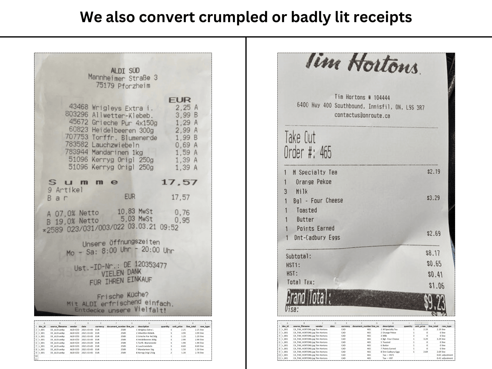 Free OCR to Excel: Receipts, Bank Statements & Invoices | ScanToExcel